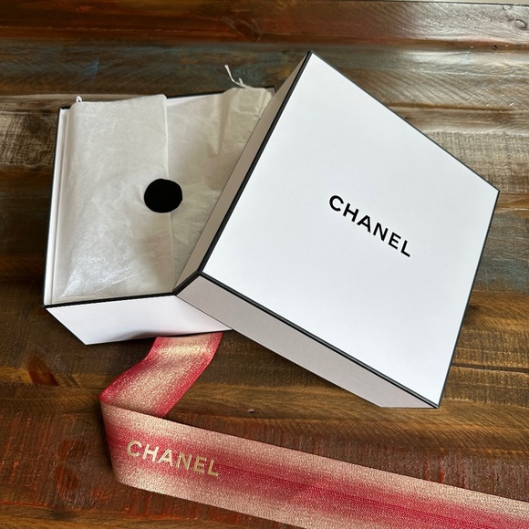 CHANEL | Other | Authentic Chanel Gift Box With Chanel Ribbon L | Poshmark